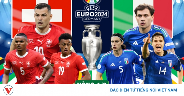Xem trực tiếp Thụy Sĩ vs Italia vòng 1/8 EURO 2024 ở đâu?